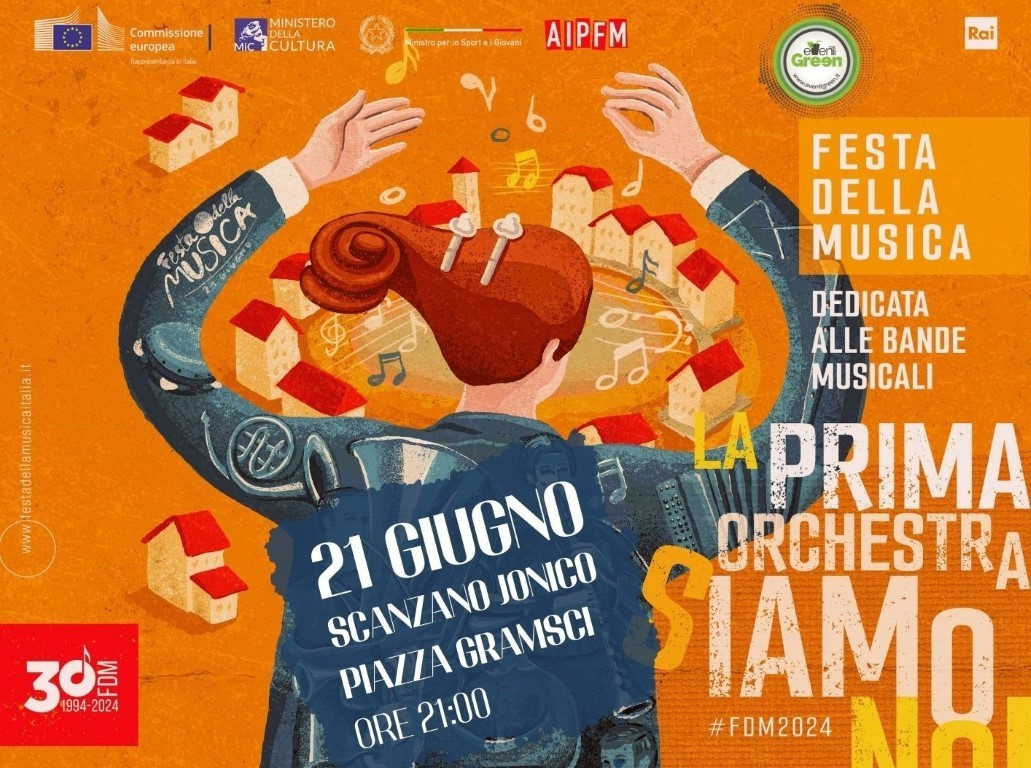 A SCANZANO JONICO IL 21 GIUGNO SI CELEBRA LA FESTA DELLA MUSICA